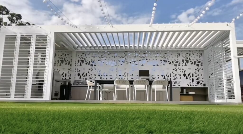 Pergola Shutters – Full Coverage - Pergola World - Superior Outdoor Living Solutions